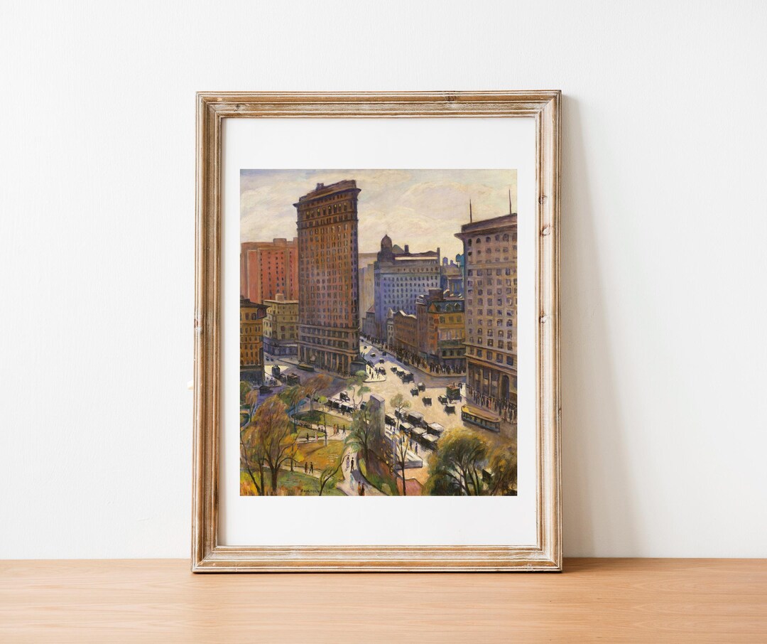 Flatiron Building Print: Vintage New York City Fine Art by Halpert - Etsy