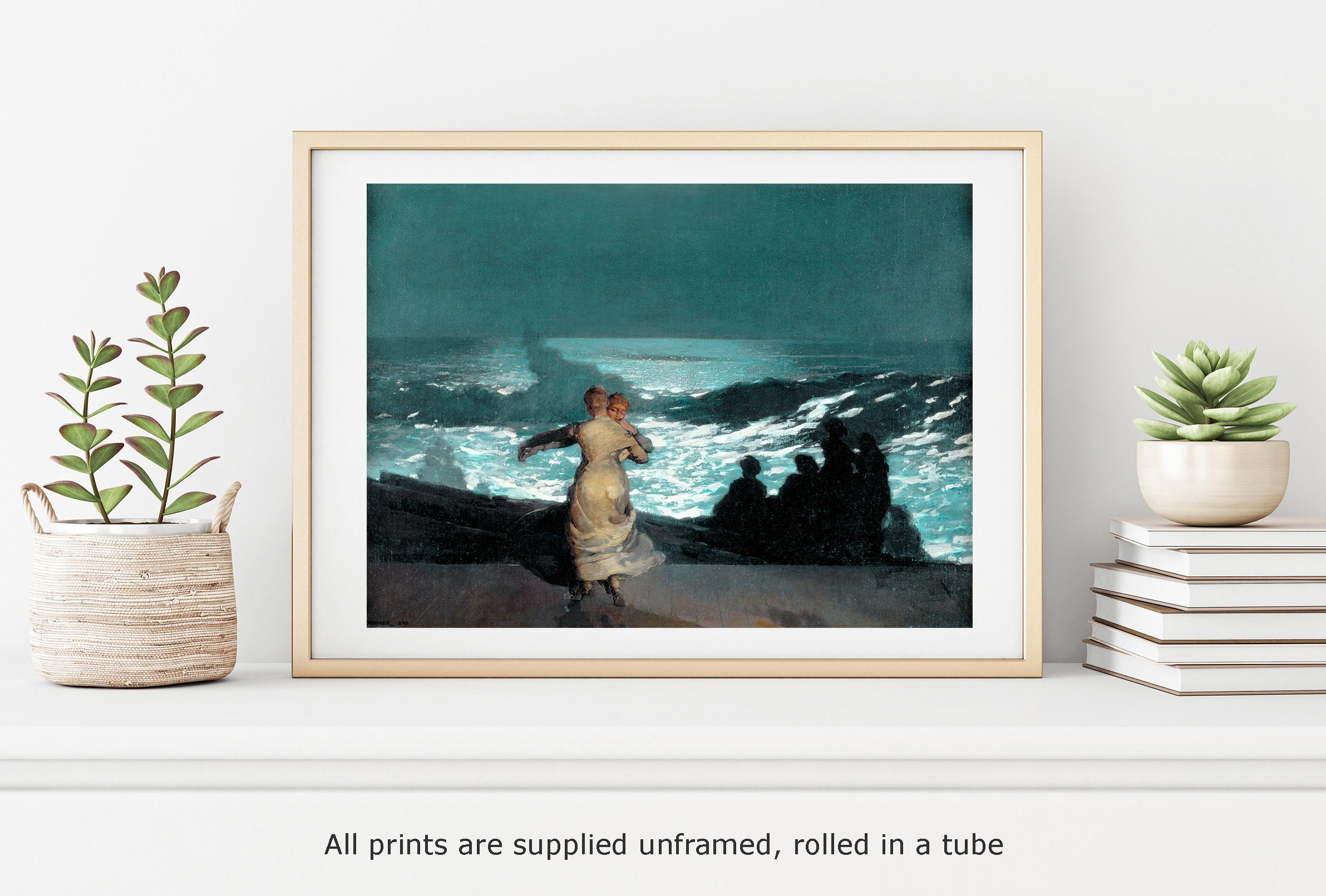 Fine art print Homer Summer Night on the Beach unframed | Etsy