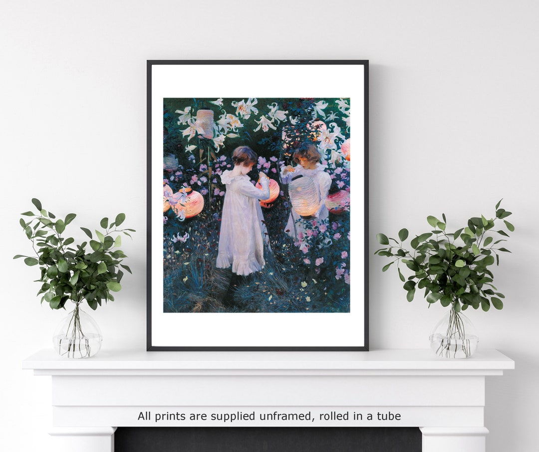 Sargent Carnation, Lily, Lily, Rose Fine Art Print Wall Art Classic ...