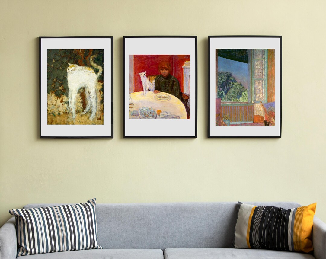 Bonnard Cat Prints Set of 3: Vintage Gallery Wall Art - Etsy