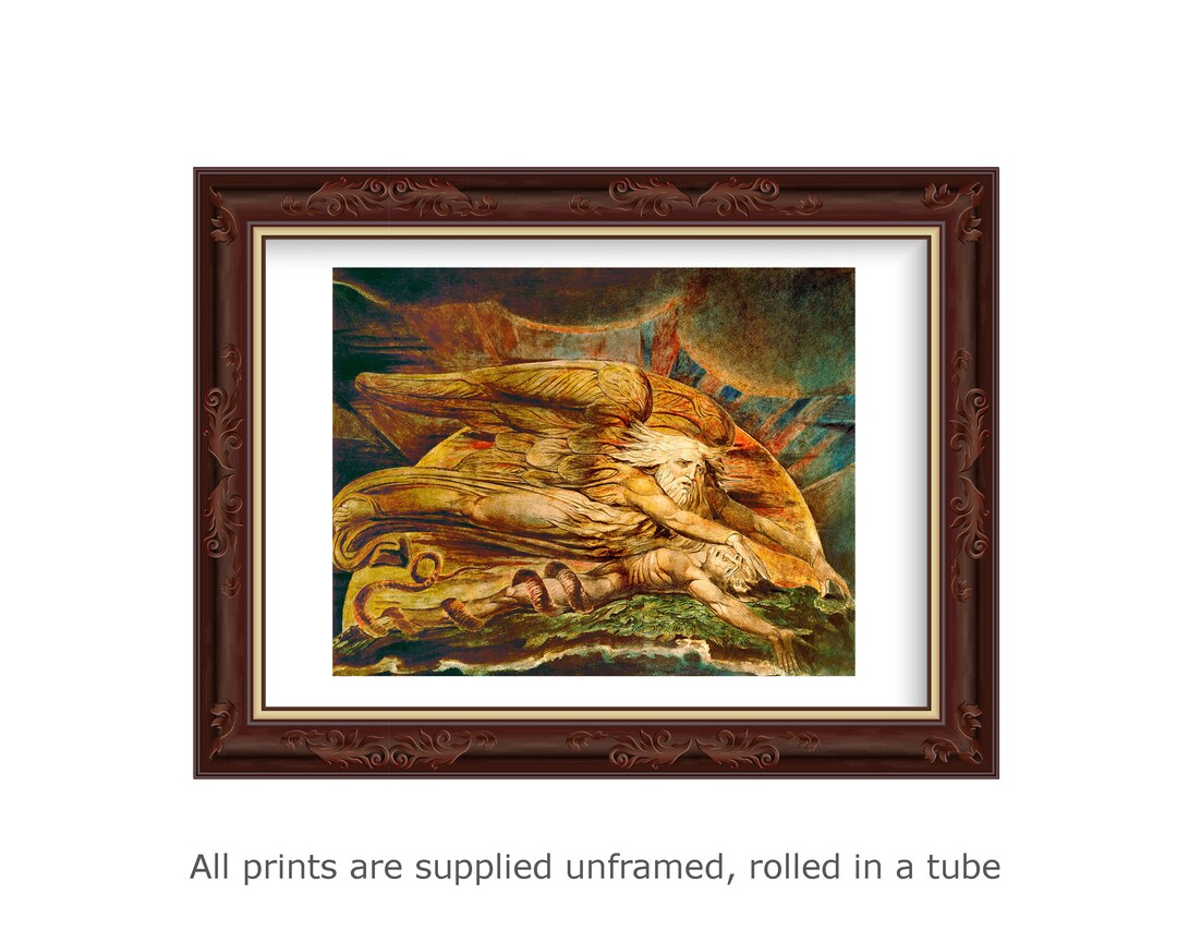 Blake Elohim Creating Adam Gallery Wall Art Print Vintage Poster Art ...