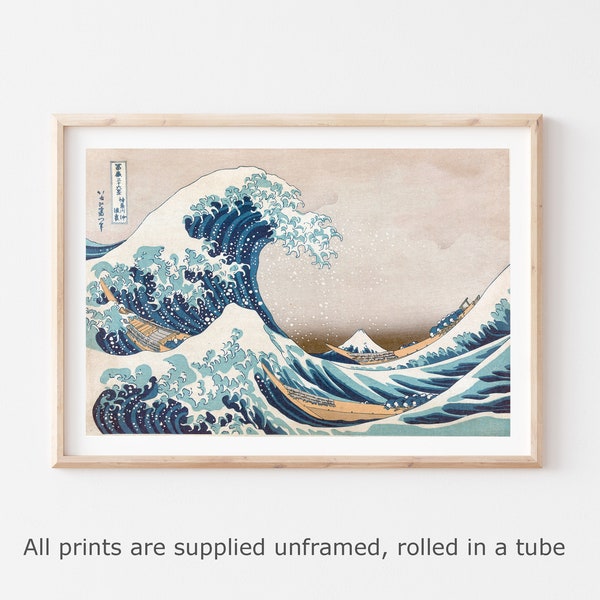 The Great Wave Print - Etsy UK