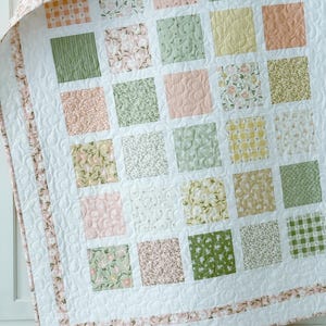 Charm Pack Quilt Pattern PAPER Copy Charmingly Quilt Pattern for Baby ...