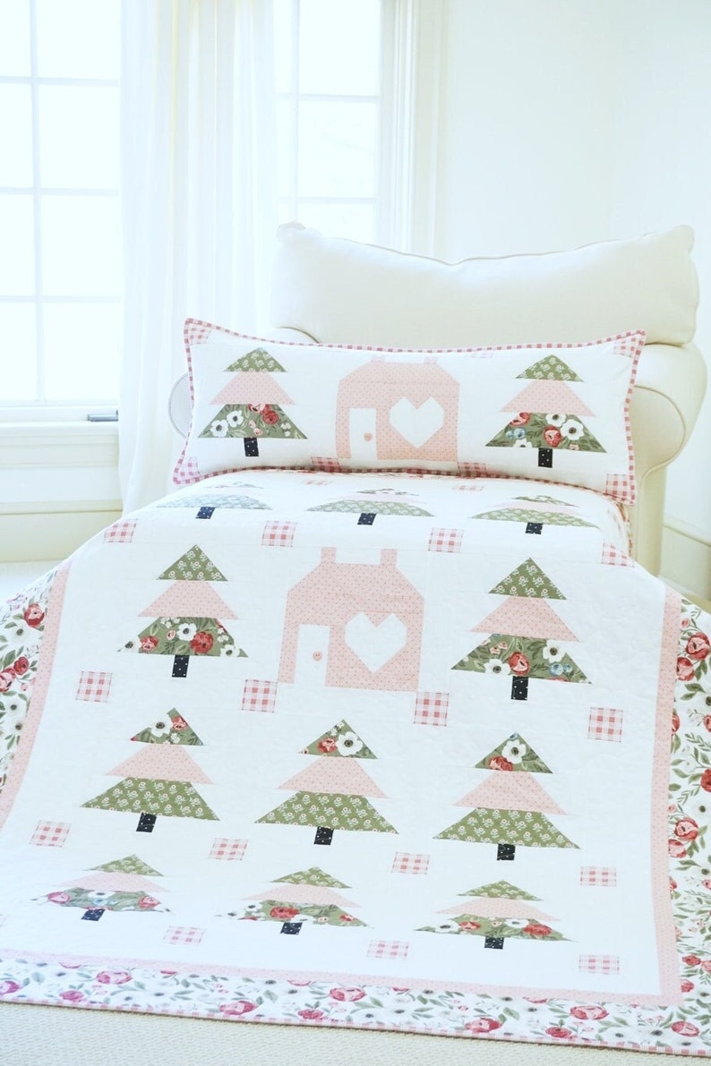 Quilt Pattern PDF Little Forest Cottage Quilt Pattern Easy Quilting ...