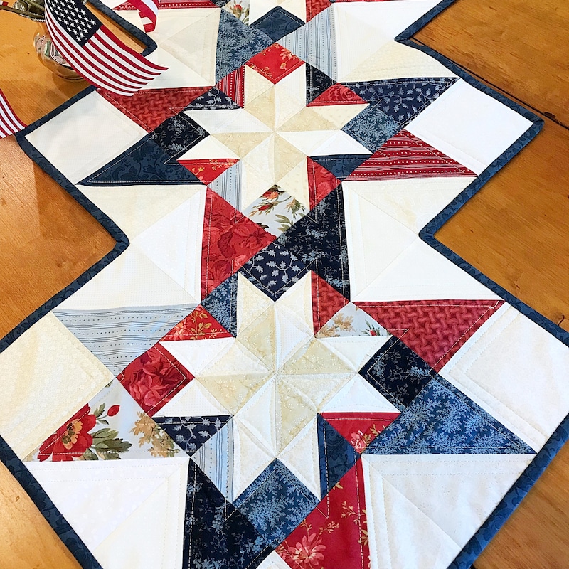 Patriotic Table Runner - Etsy