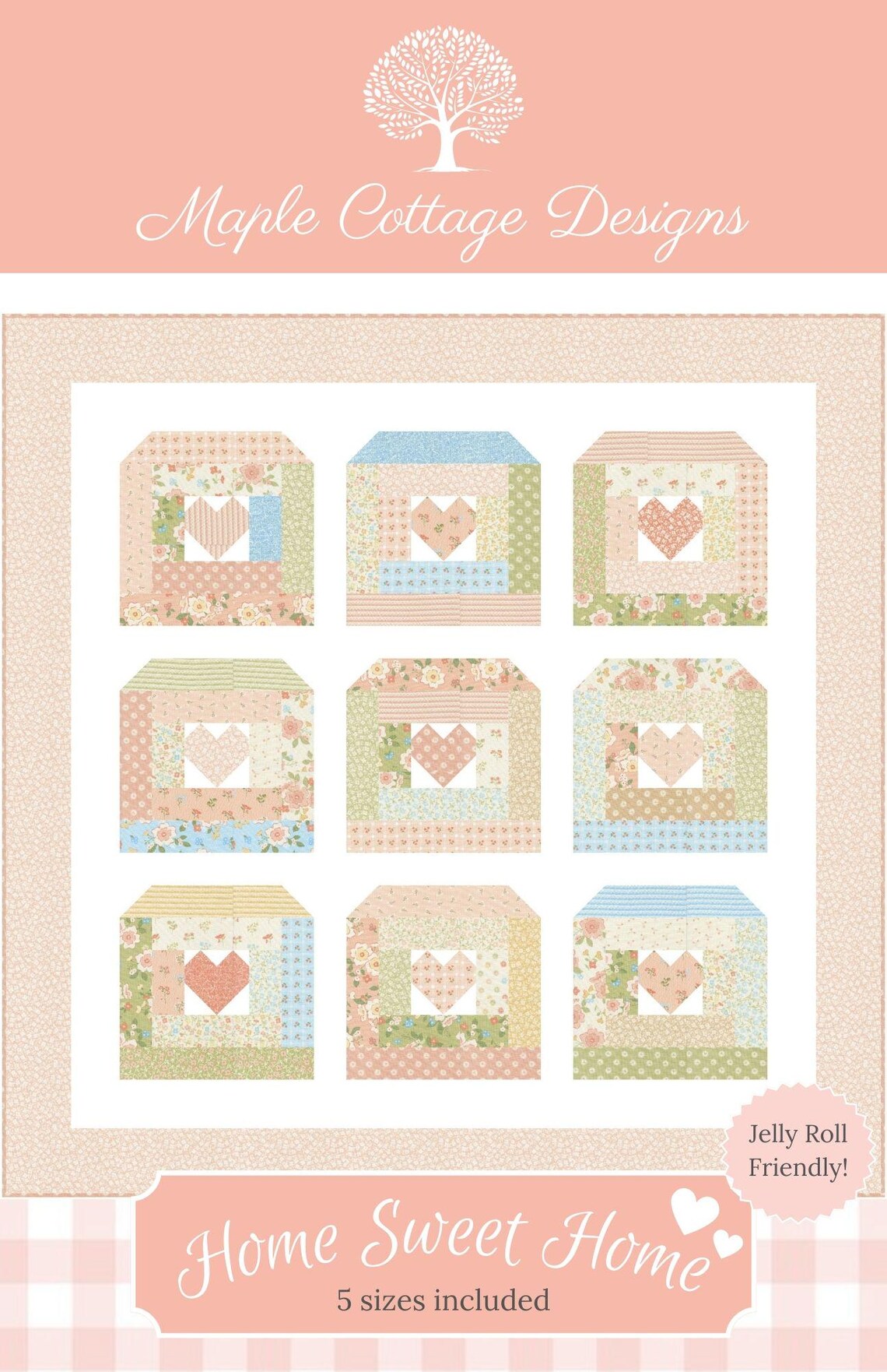 Home Sweet Home Quilt Pattern PAPER Copy Quilt Pattern for Baby Quilts ...