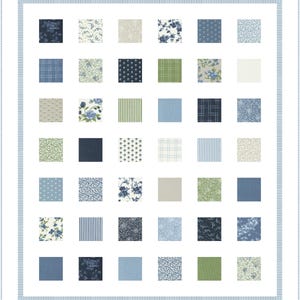 Charm Pack Quilt Pattern Serenity Quilt Pattern for Charm Packs Easy Quilting Pattern for ...