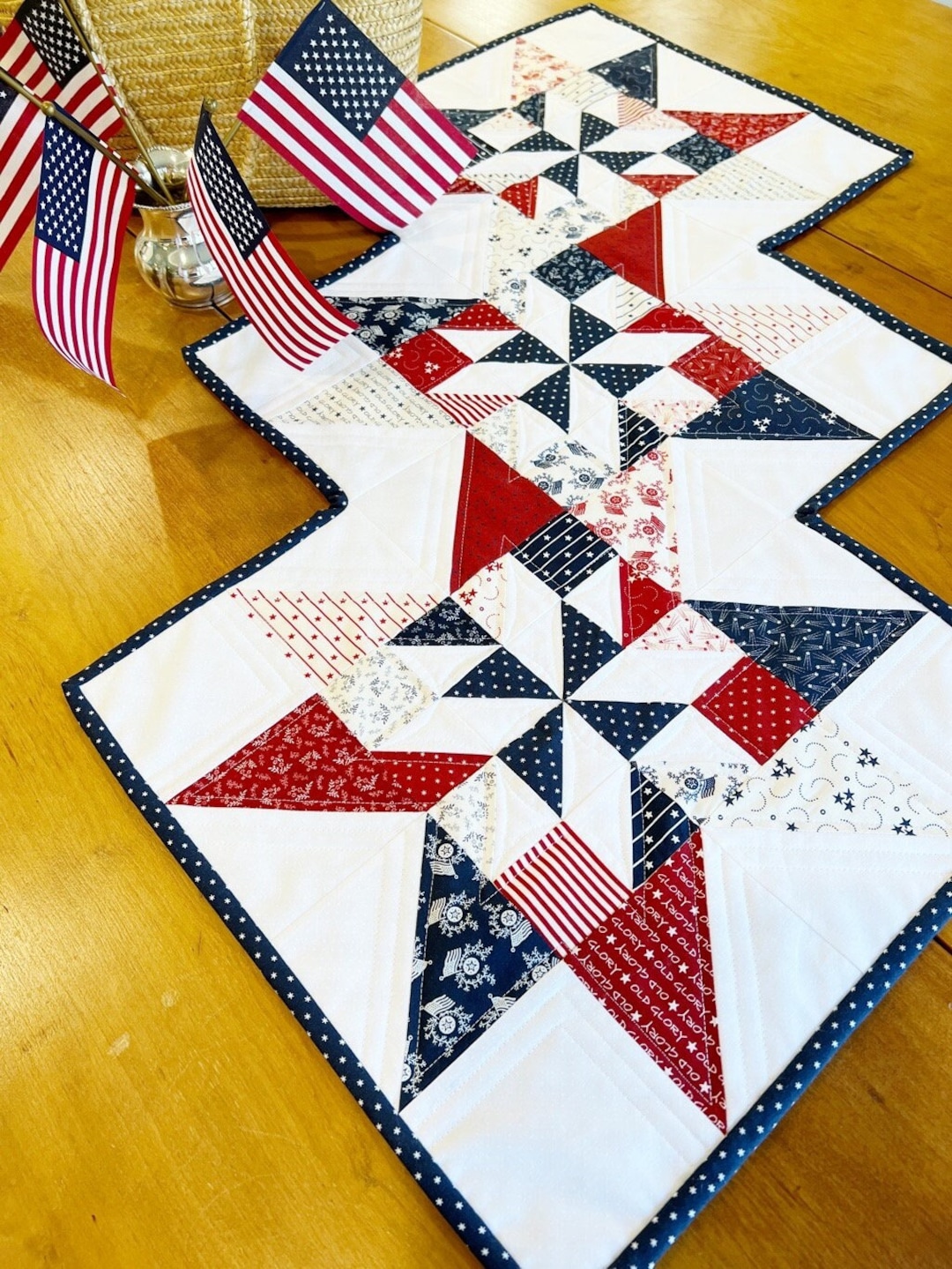 Table Runner Patterns Scrappy Quilting Patterns PDF Patriotic Table ...