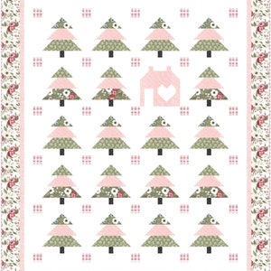Little Forest Cottage Quilt Pattern PAPER Copy Easy Quilting Patterns ...