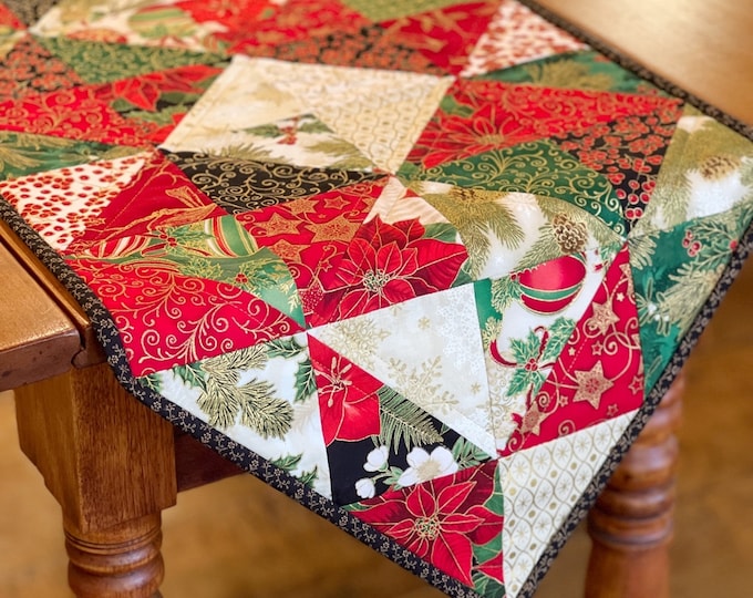 Table Treasure Quilted Table Runner Pattern Cut Loose Press - Etsy
