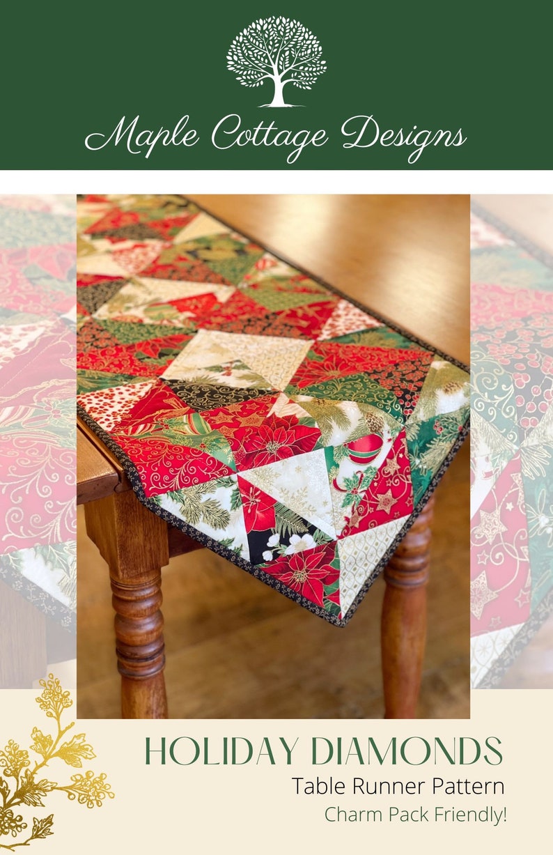 Table Runner Pattern for Charm Packs Quilt Pattern Table - Etsy