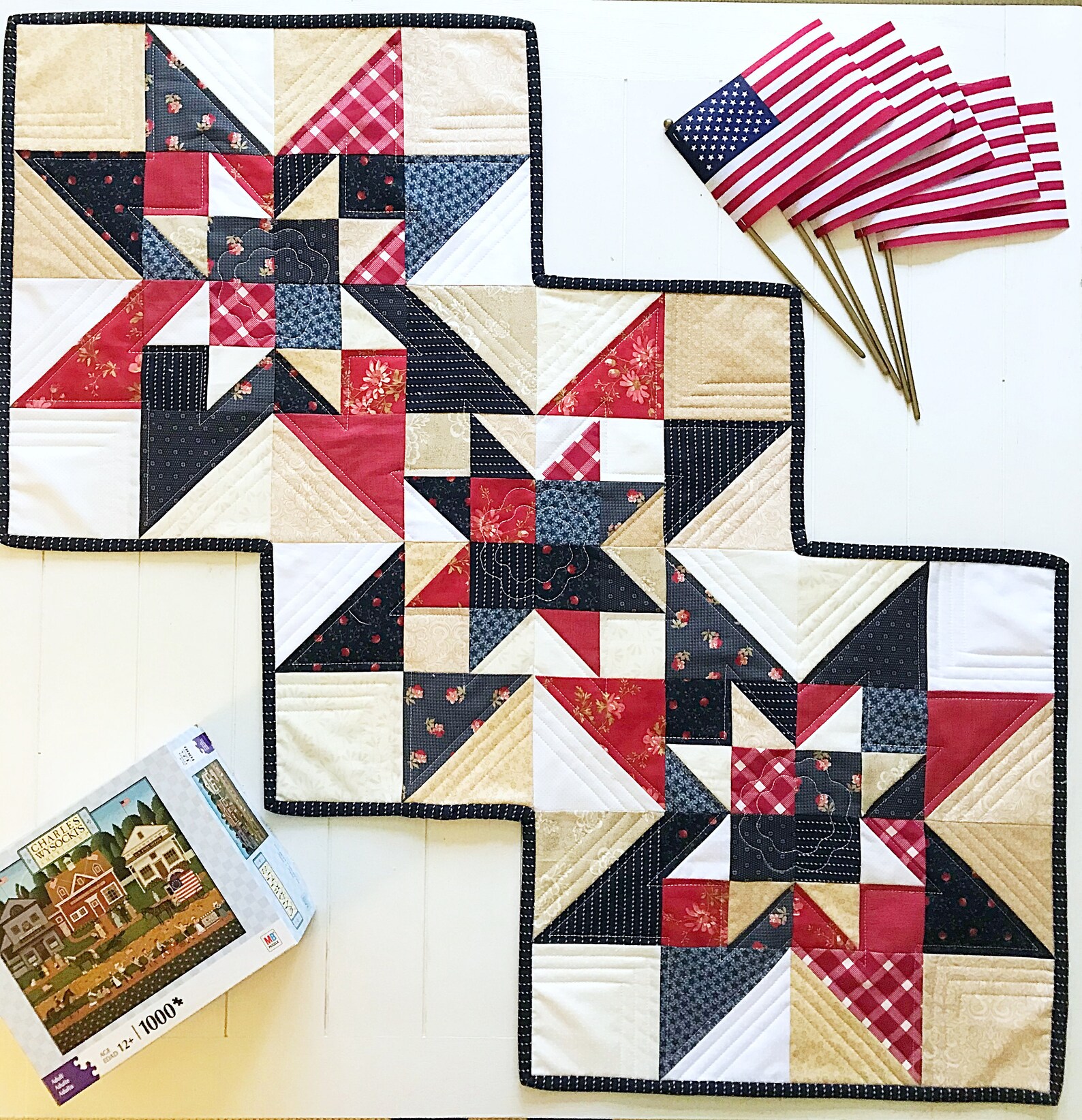 Table Runner Patterns PDF Scrappy Quilting Patterns Star | Etsy