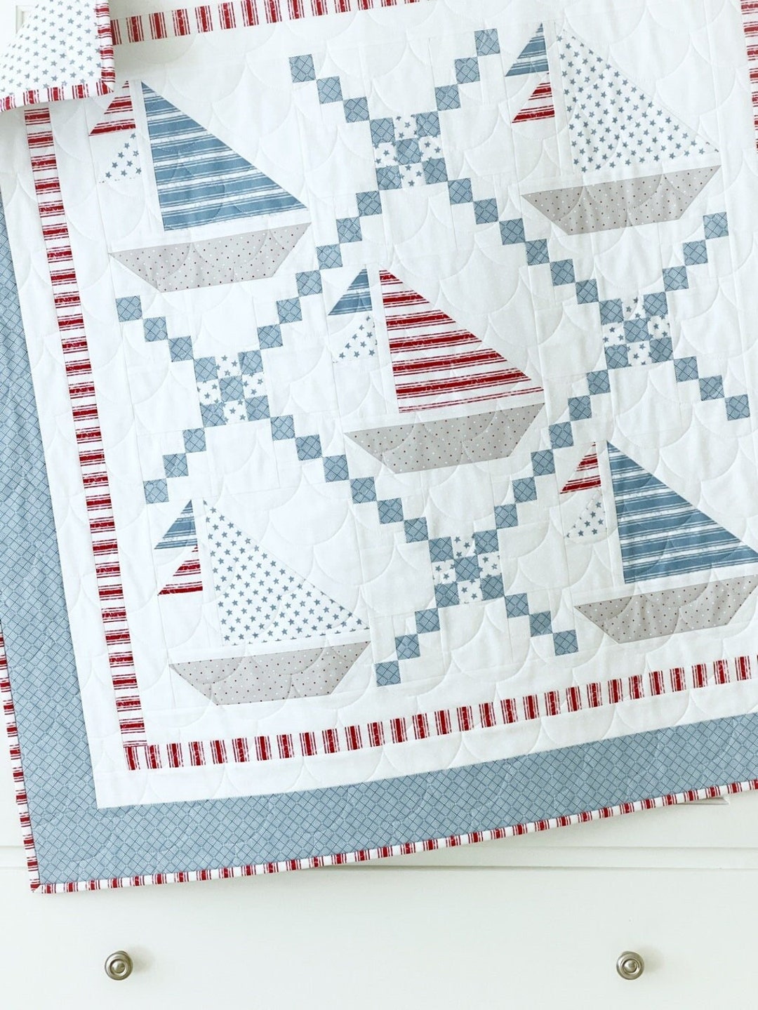 Baby Quilt Pattern PDF Set Sail Quilt Pattern for Baby Quilts Crib ...