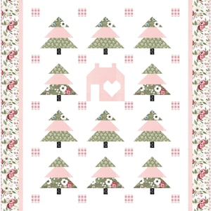 Quilt Pattern PDF Little Forest Cottage Quilt Pattern Easy Quilting ...