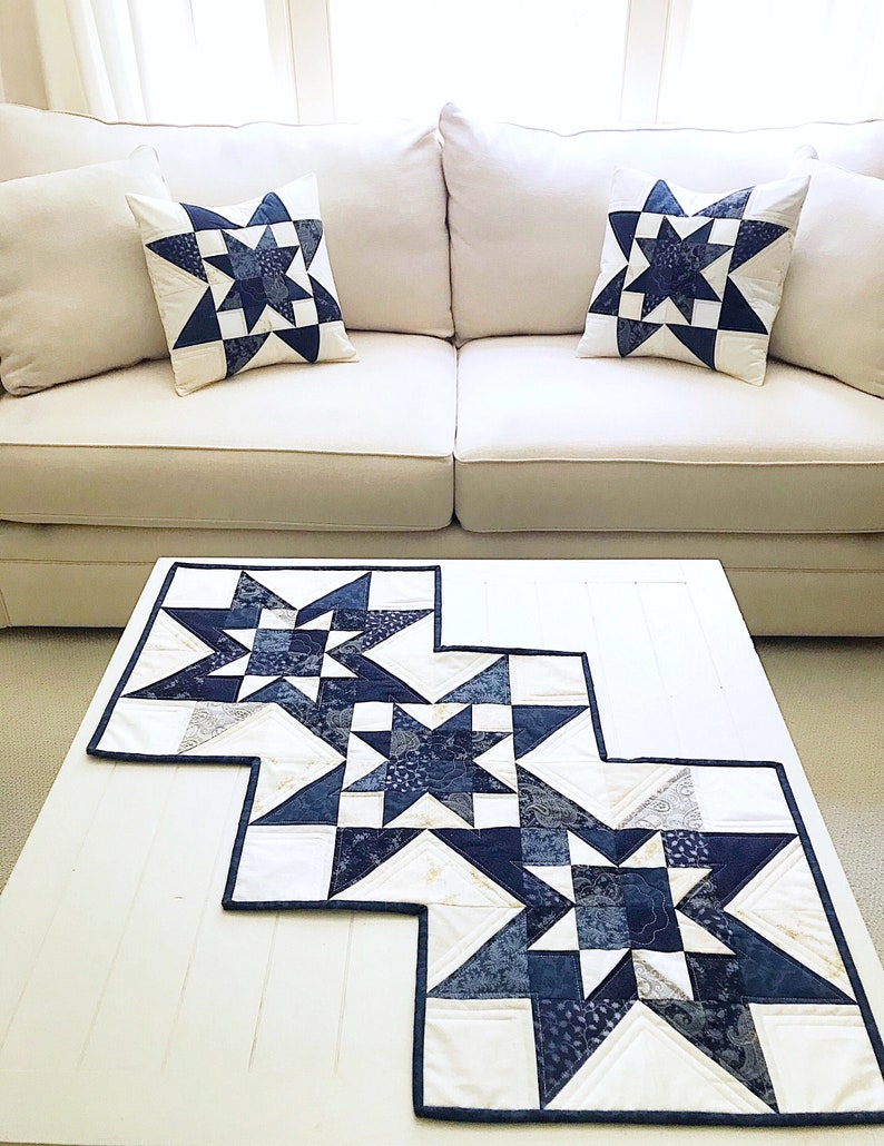 Table Runner Patterns PDF Star Quilting Patterns Scrappy Table - Etsy