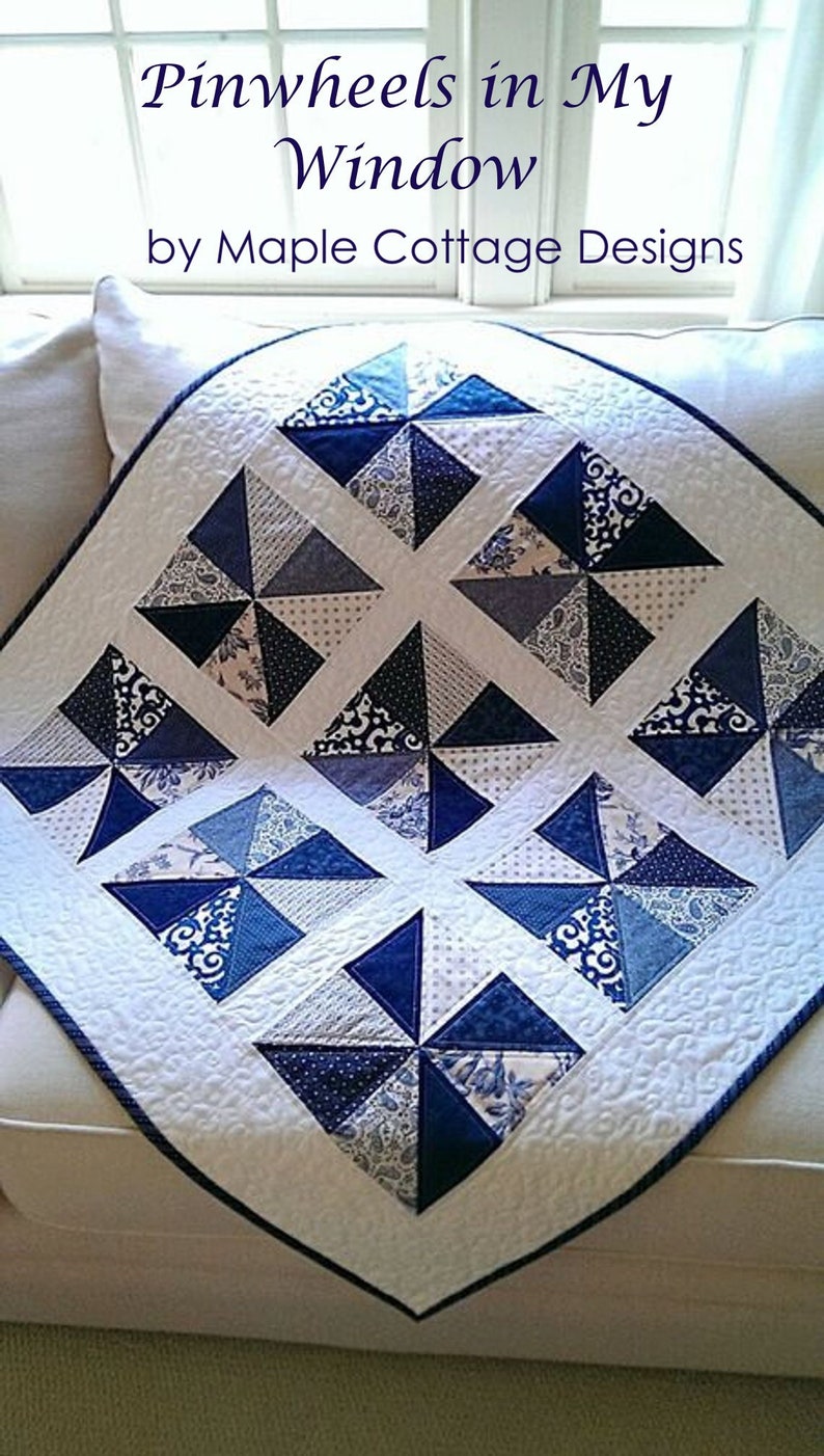 Pinwheel Quilt Pattern PDF Baby Quilt Patterns Easy Quilt | Etsy