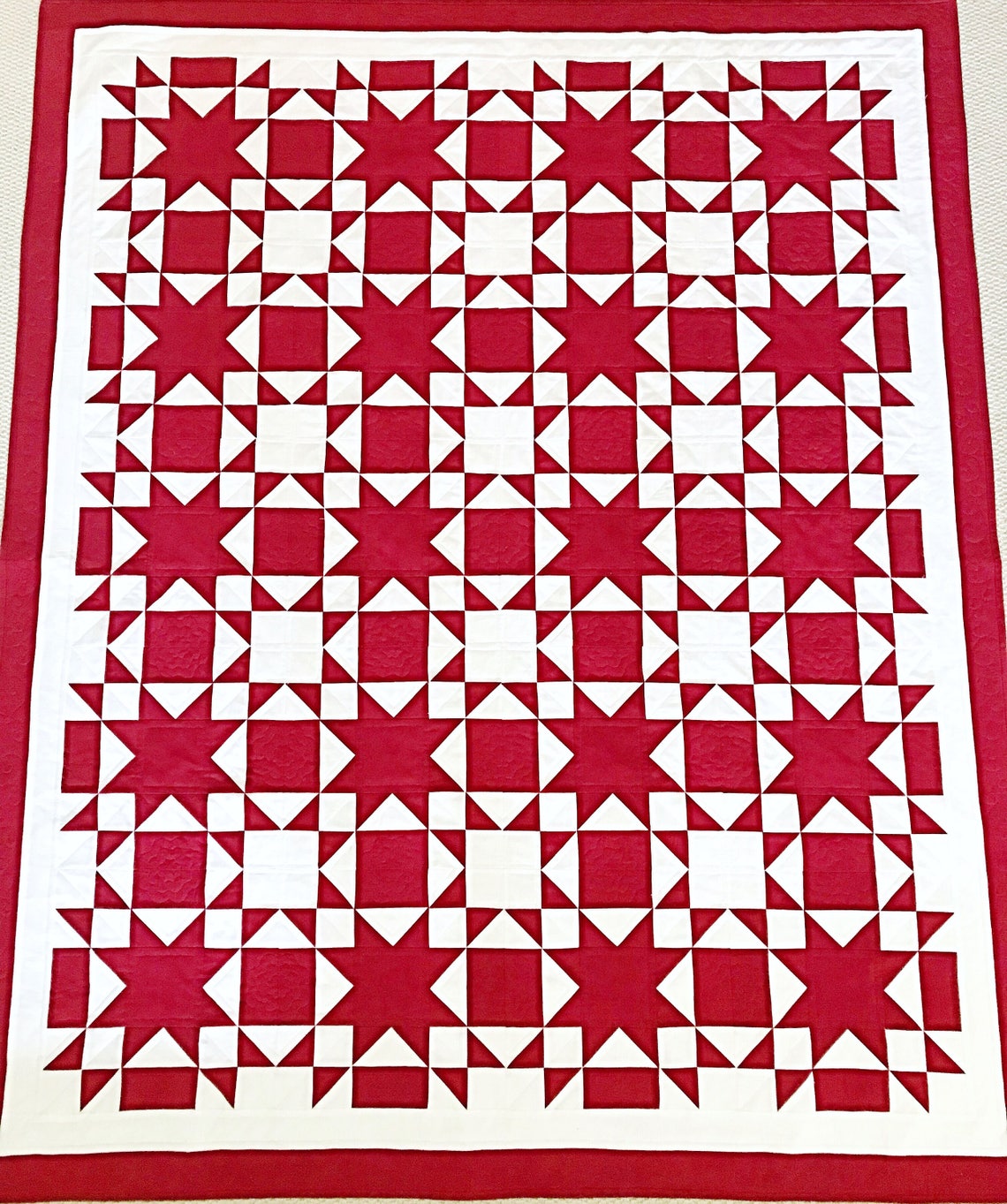 Red and White Quilt Patterns PDF Easy Quilt Patterns for | Etsy