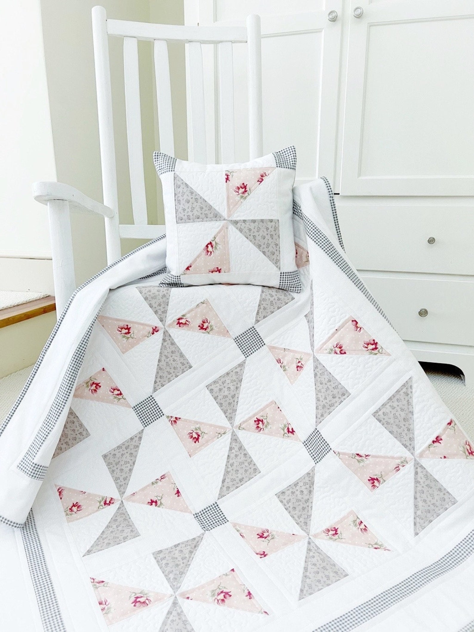Baby Quilt Patterns PDF Easy Quilt Pattern for Babies Farmhouse Quilt ...