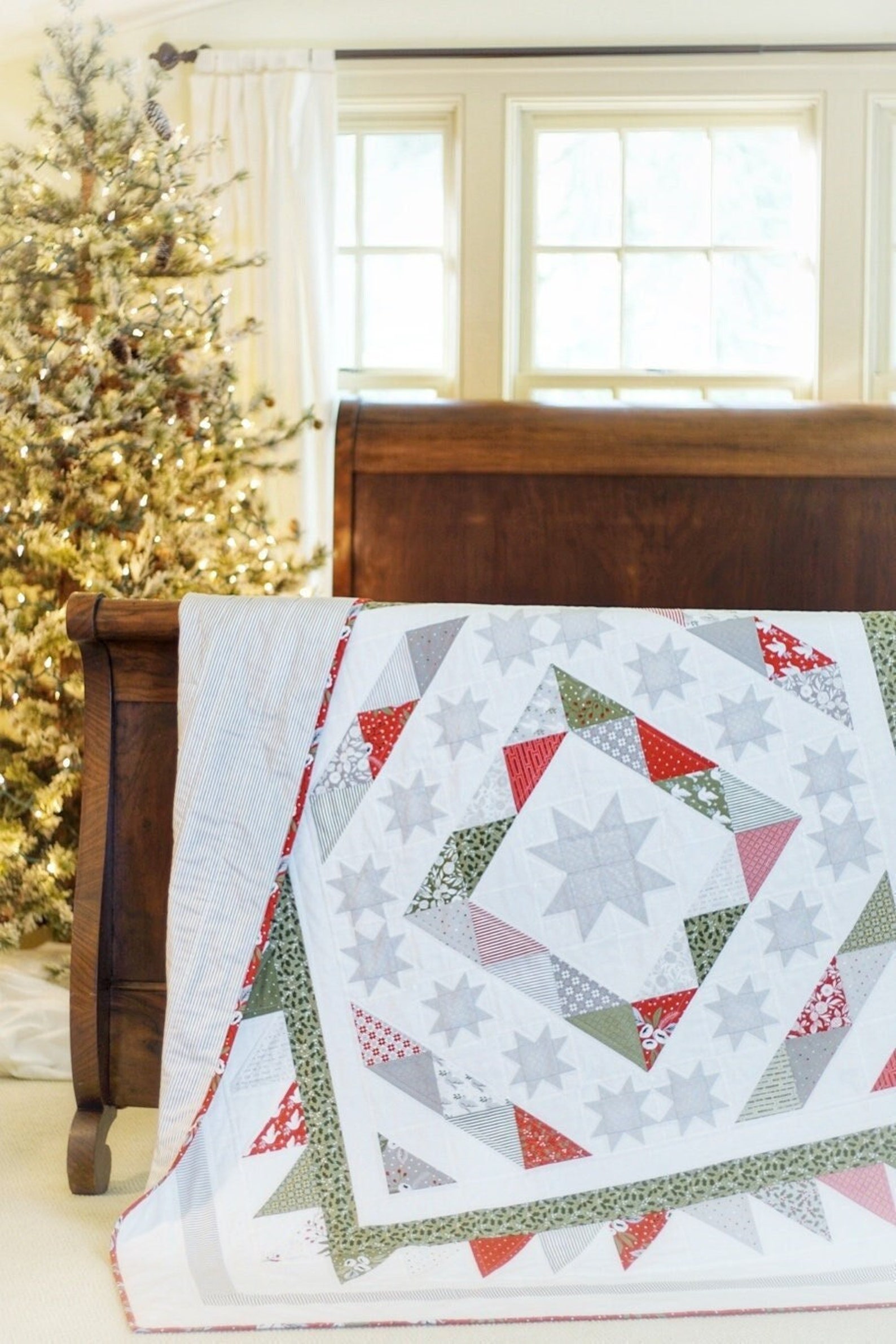 Christmas Quilt Patterns PDF Charm Pack Quilt Pattern Scrappy Quilt ...