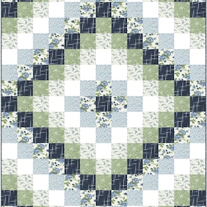 Easy Quilt Patterns PDF Oasis Quilt Pattern for Beginners Quilting ...
