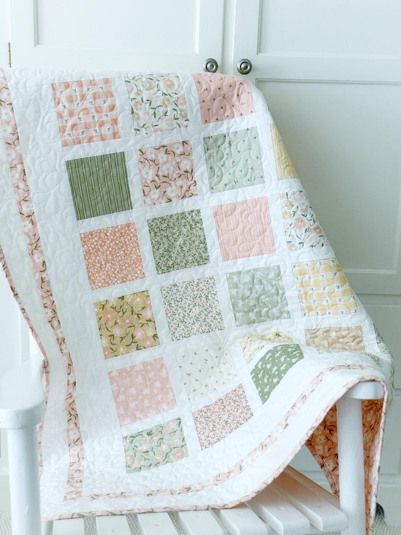 Quilt Pattern for Charm Packs Charmingly Quilt Pattern for Baby Quilt ...
