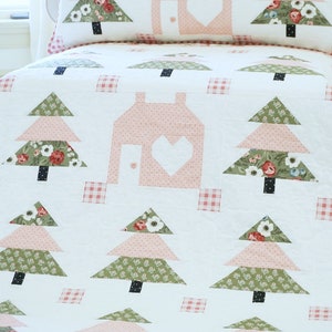 Little Forest Cottage Quilt Pattern PAPER Copy Easy Quilting Patterns ...