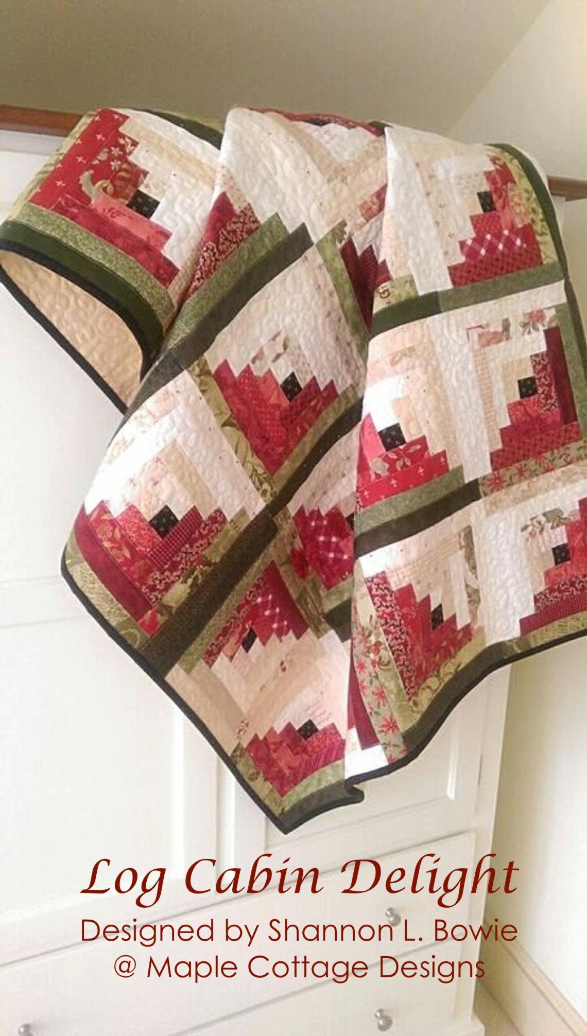 Quilt Patterns PDF Log Cabin Quilt Pattern Easy Quilt Patterns - Etsy