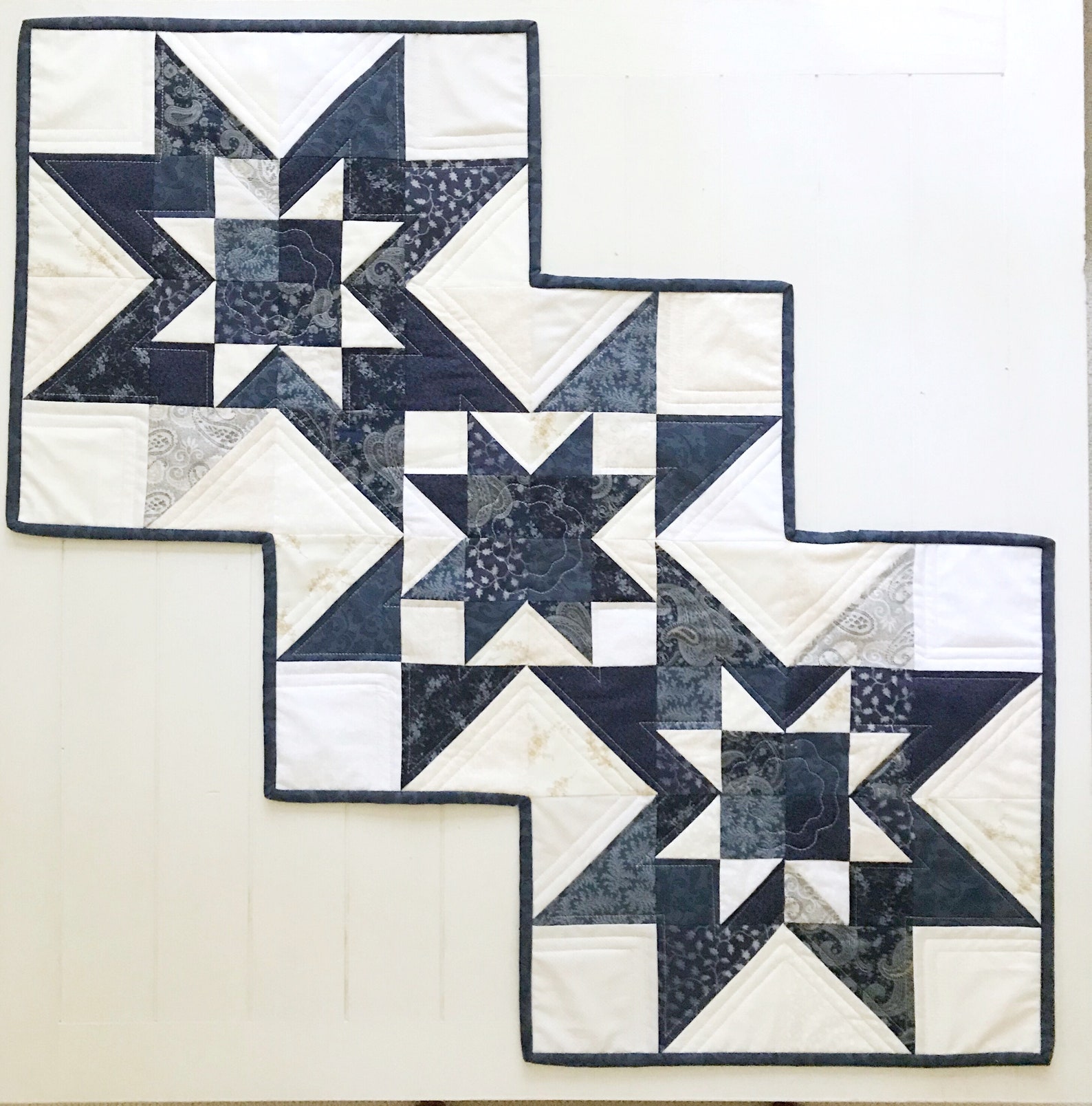 Table Runner Patterns PDF Star Quilting Patterns Scrappy Table - Etsy