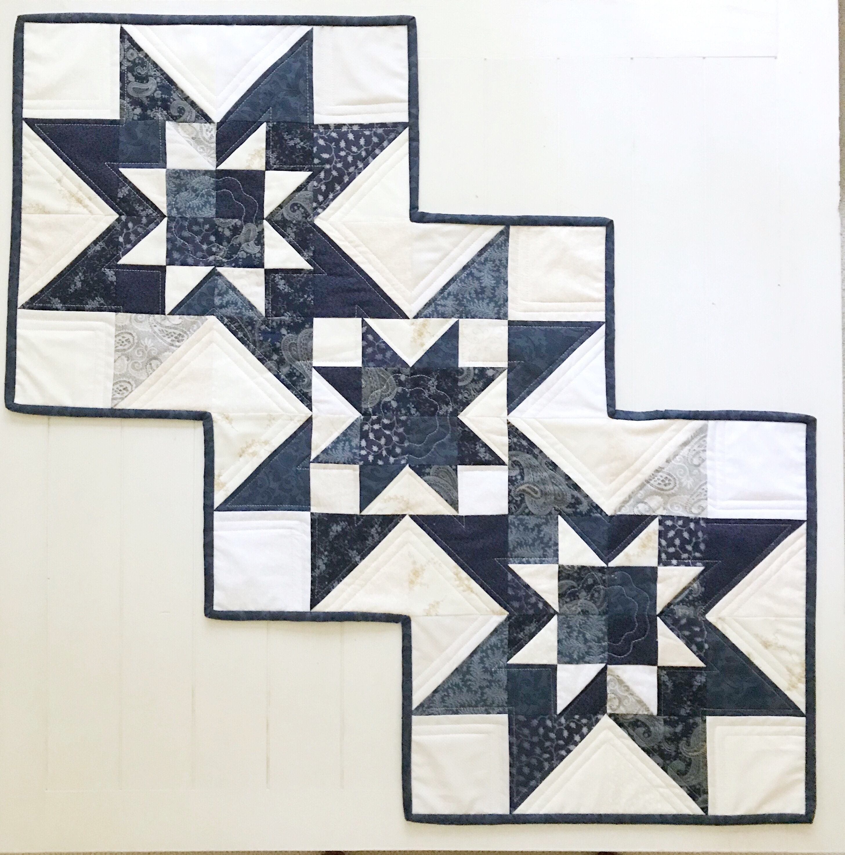 Table Runner Patterns PDF Star Quilting Patterns Scrappy Table - Etsy