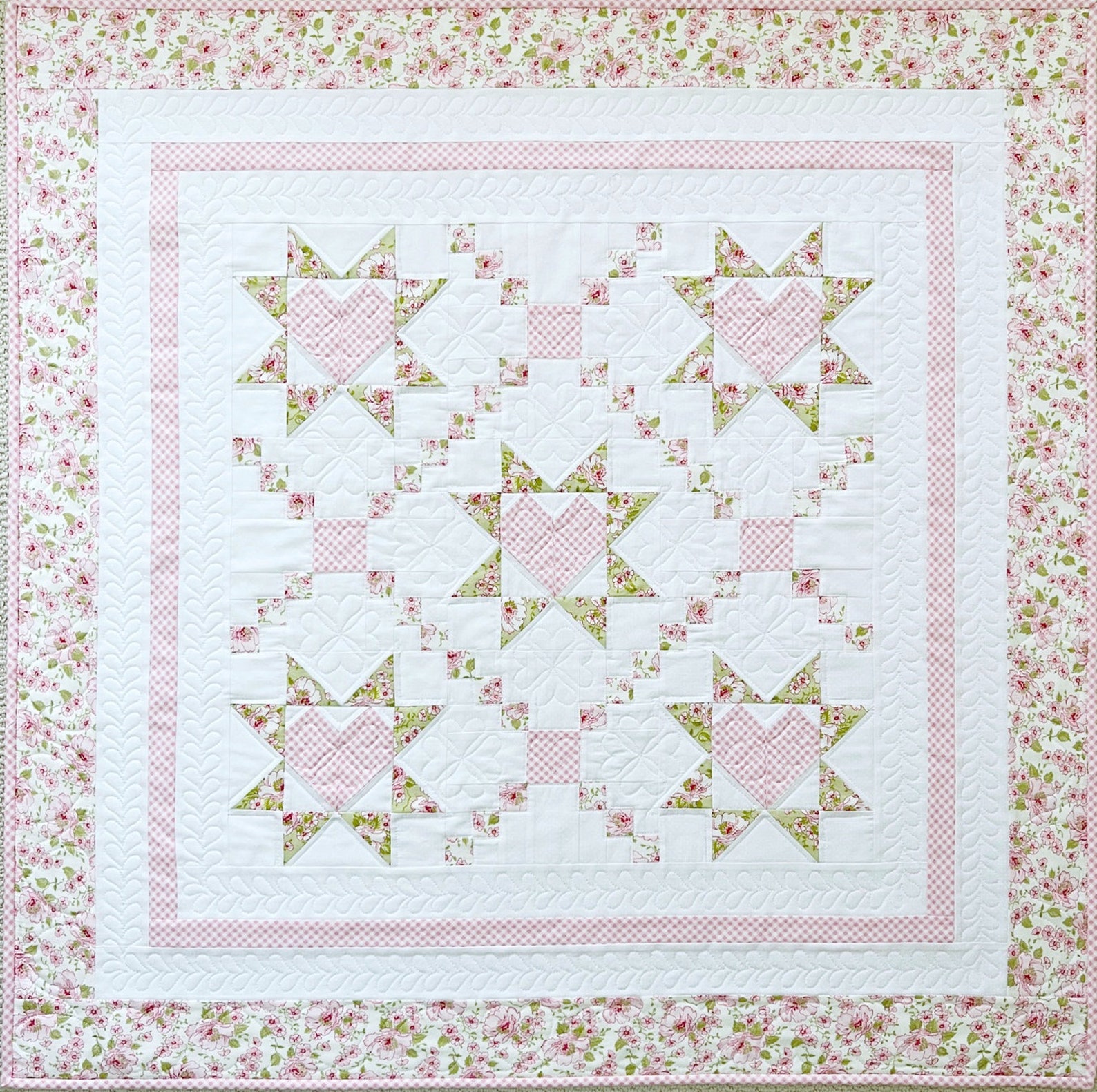Loving Wishes Quilt Pattern PAPER Copy Perfect for a Baby Girl Quilt ...