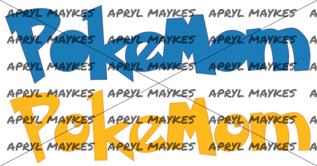 Pokemon Pokemom Svg Mom Mommy Mother Mama Silhouette - Etsy