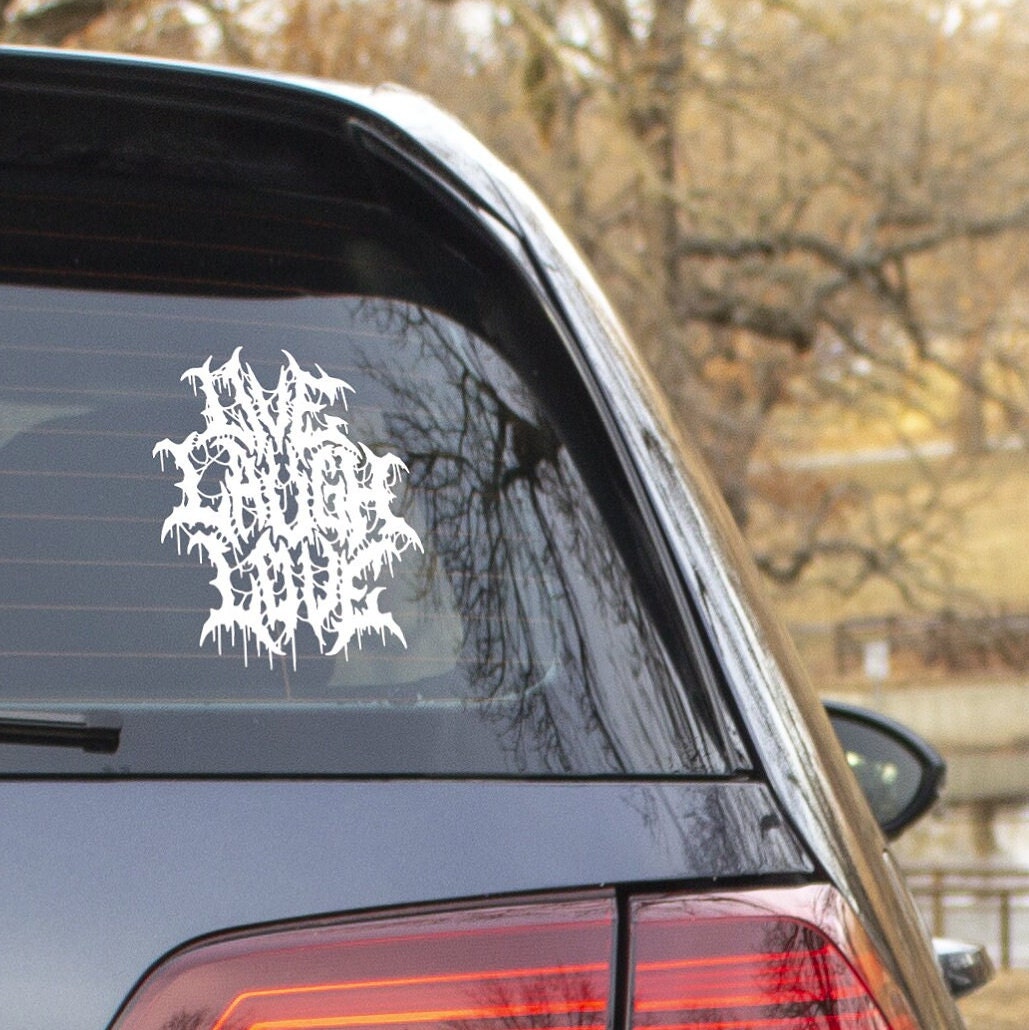 Live Laugh Love Metal Rock Alt Goth Car Decal Vinyl Custom - Etsy