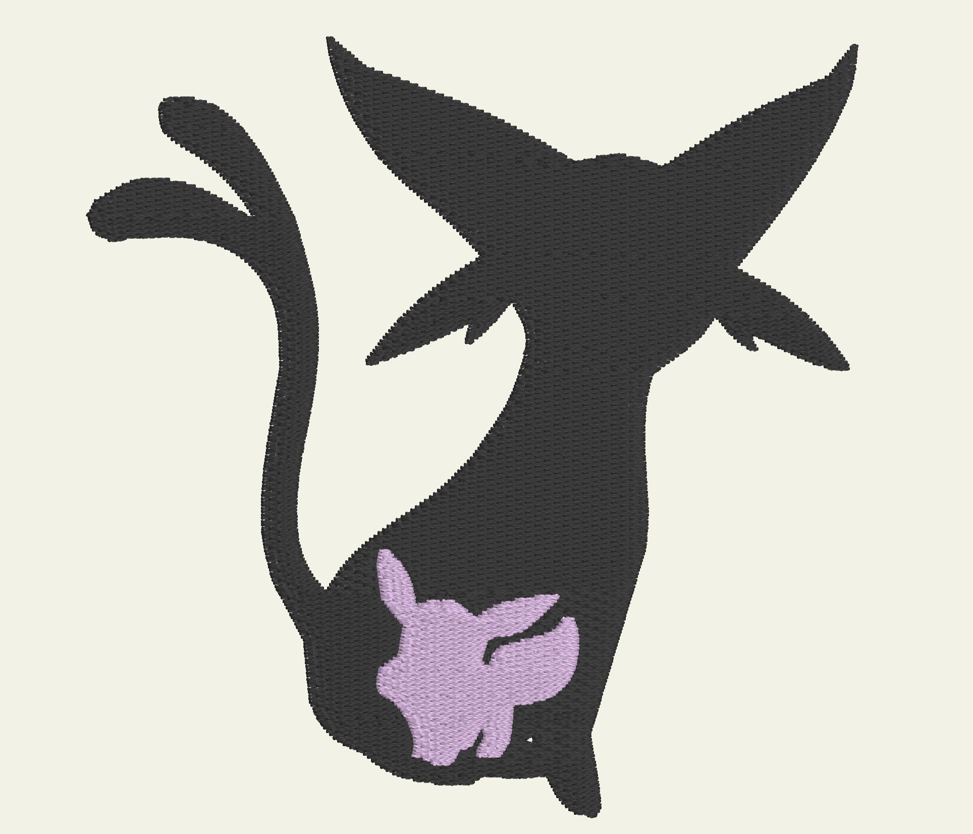 Embroidery Pokemon Eevee Evolution Stack Fire Water Grass - Etsy