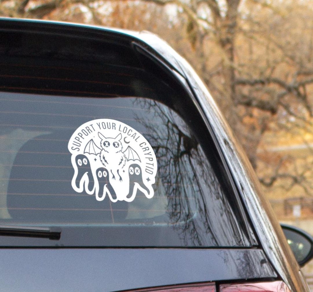 Support Your Local Cryptid Decal – Mothman & Fresno Nightcrawlers ...