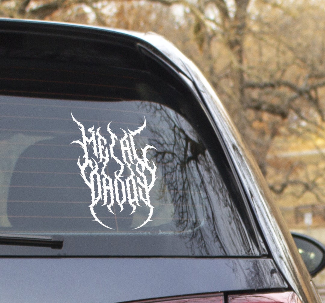 Metal Daddy Dad Rock Alt Goth Car Decal Vinyl Custom Window Sticker - Etsy
