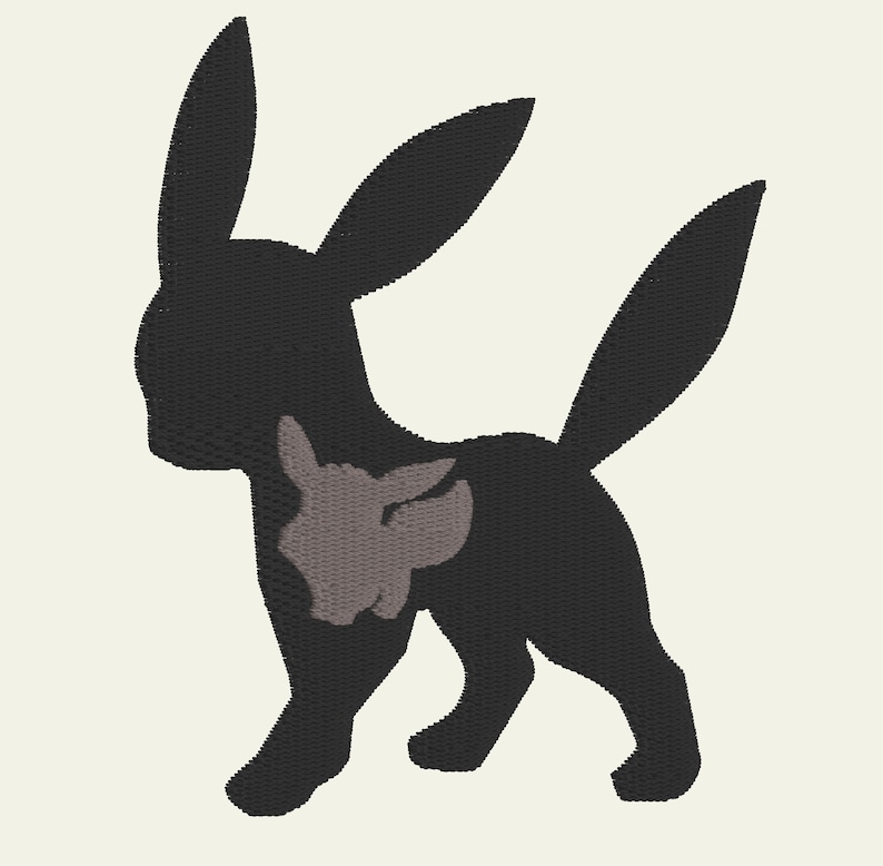 Embroidery Pokemon Eevee Evolution Stack Fire Water Grass Psychic Fairy ...