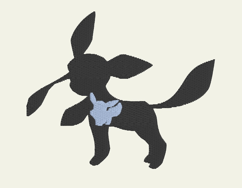 Embroidery Pokemon Eevee Evolution Stack Fire Water Grass Psychic Fairy ...