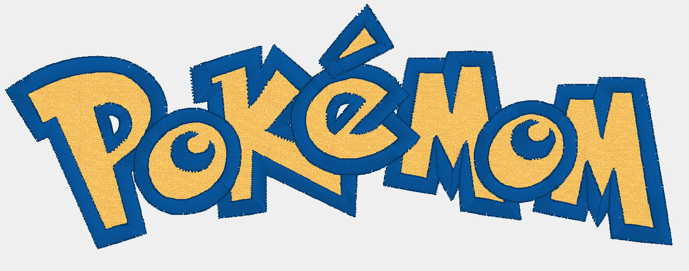 Pokemom Poke Mom Mommy Pokemon Machine Embroidery Applique Logo Design ...