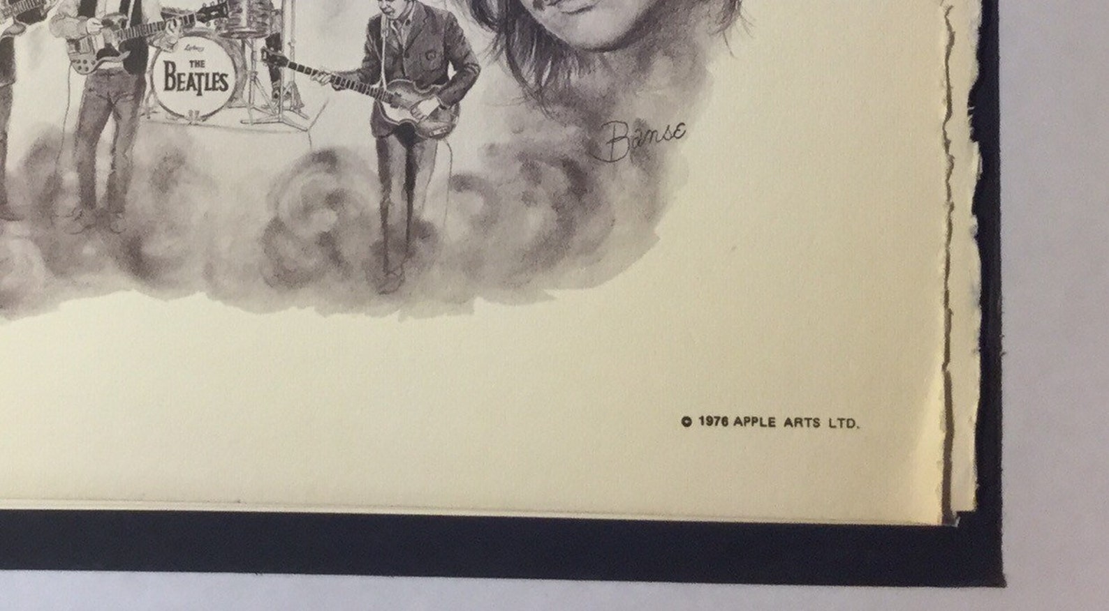 Vintage the Beatles Print Signed Banse. 1976 Apple Arts Ltd. - Etsy