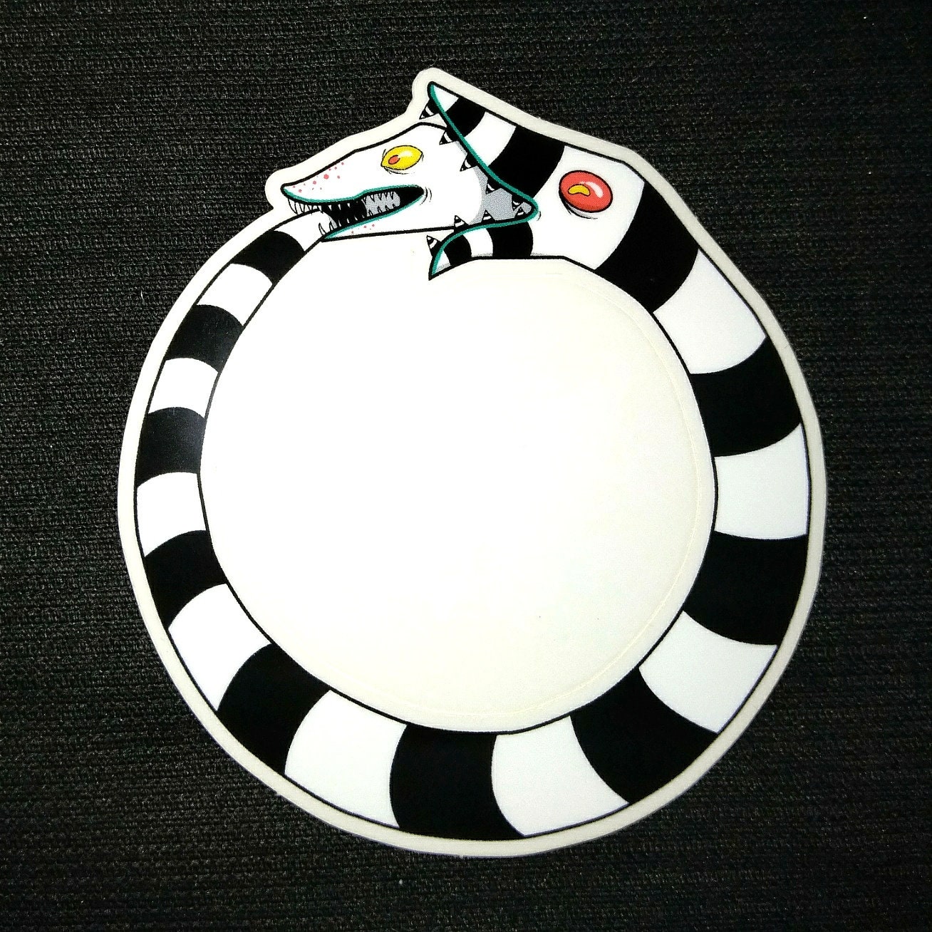 Beetlejuice Ouroboros Sandworm Sticker 1988 Movie Creepy - Etsy Denmark