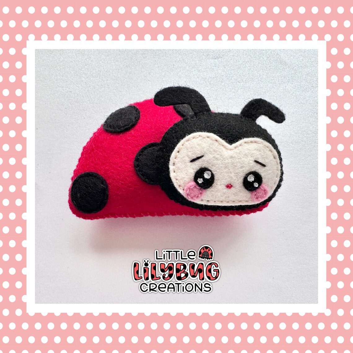 Felt Ladybug PDF Pattern/felt Ladybird PDF Pattern/ladybug Decoration ...