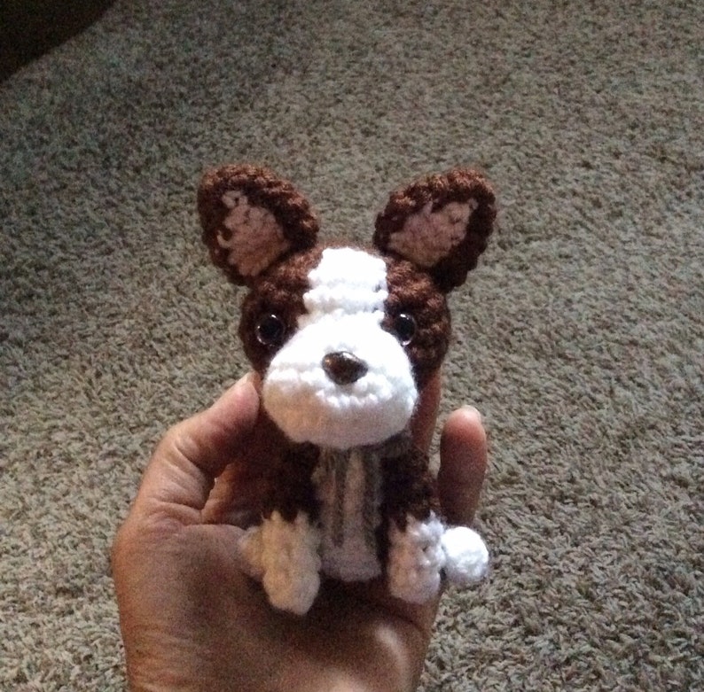 Boston Terrier Stuffed Animal Handmade Plush Dog Amigurumi - Etsy Ireland