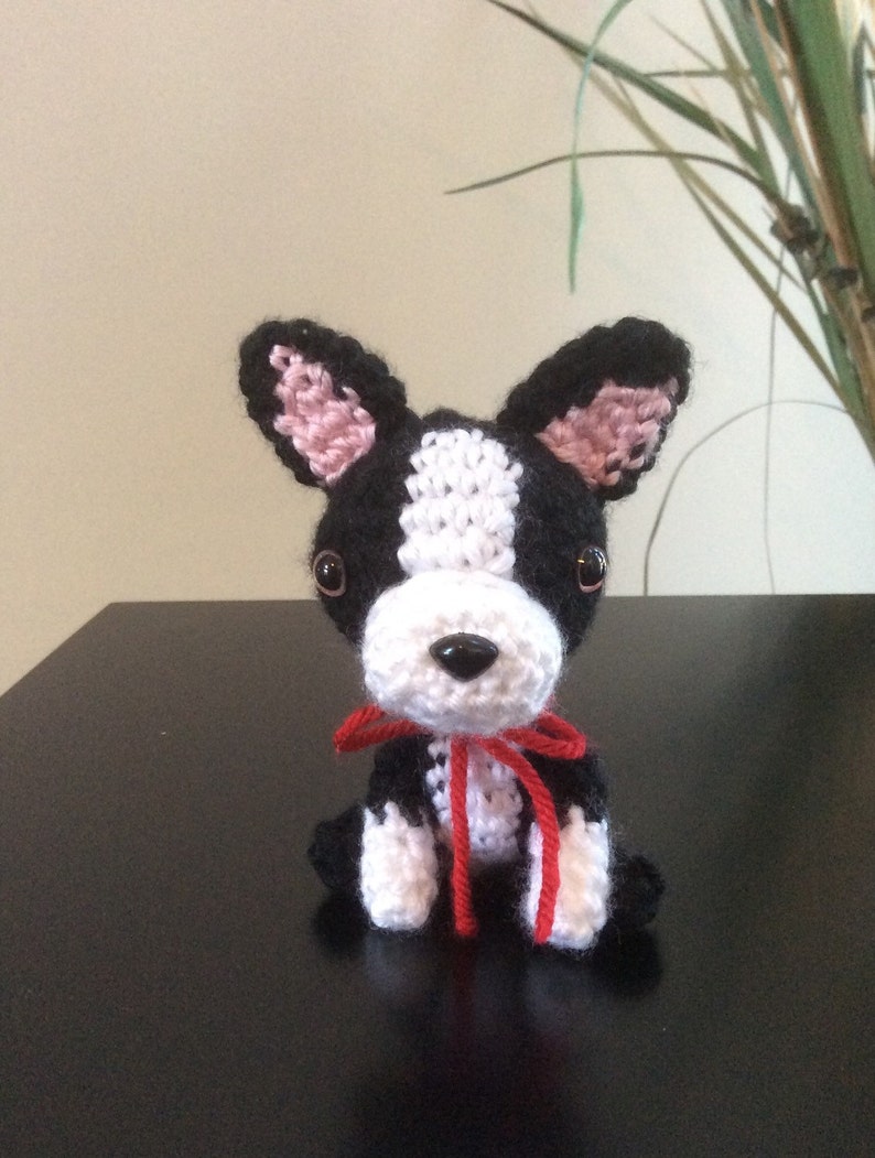 Boston Terrier Stuffed Animal Handmade Plush Dog Amigurumi - Etsy Ireland
