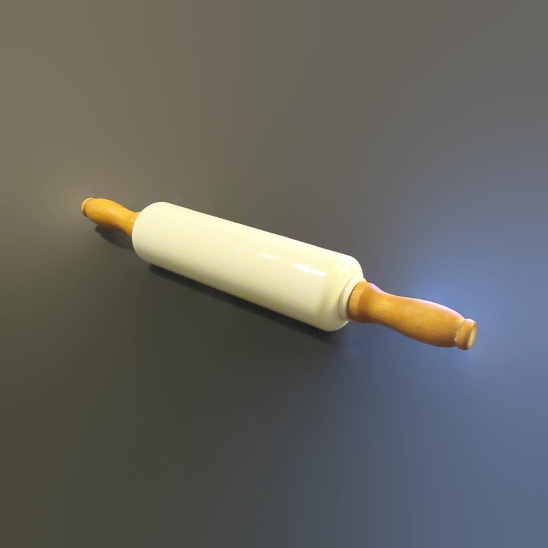 Ceramic Rolling Pin Antique Rolling Pin, Vintage Rolling Pin, Dough ...