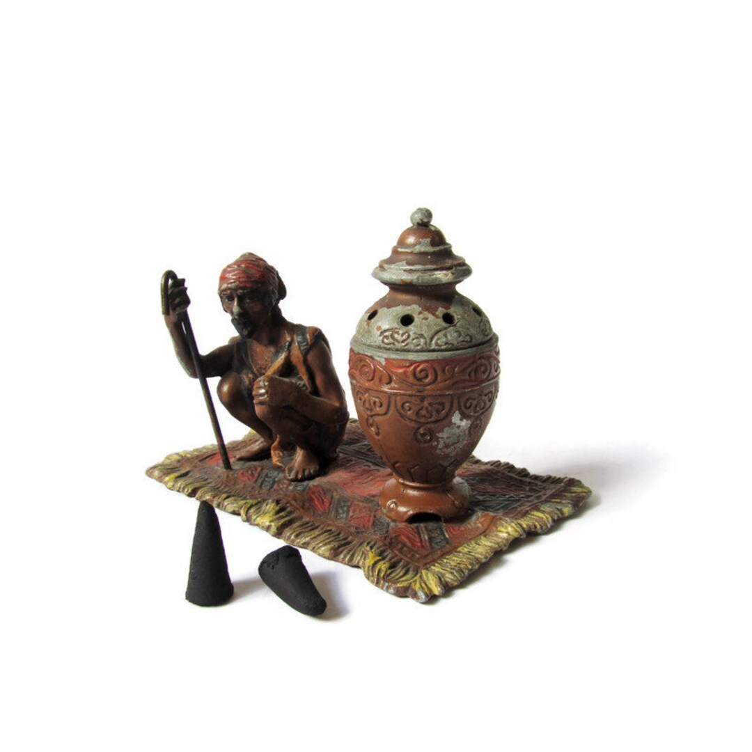 Georg Heyde Metal Ware Incense Burner; Antique Metal Ware, European ...