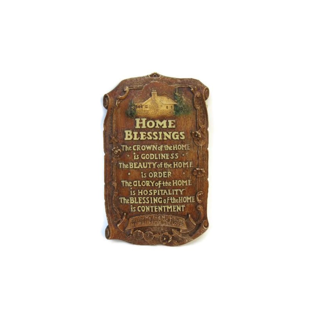 Christian Wall Plaque With Bible Verse; Christian Wall Art, Religious ...