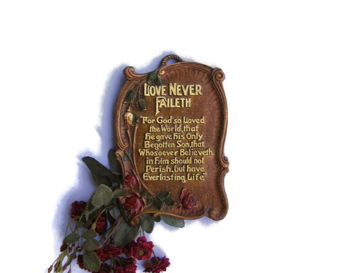 Syroco Wood Wall Plaque Syroco Wall Plaque, Bible Verse Plaque ...