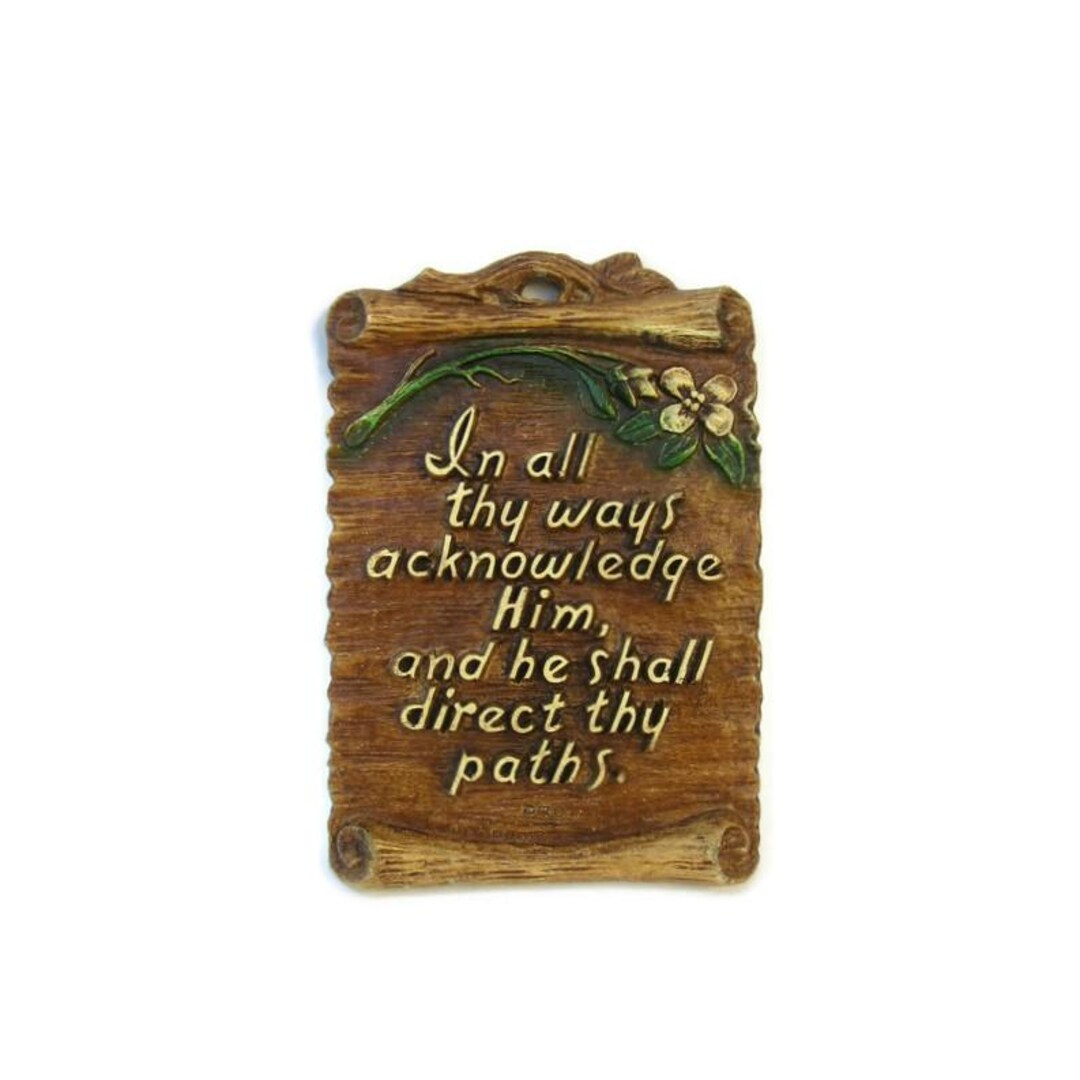 Christian Wall Plaque With Bible Verse Christian Wall Art, Religious ...