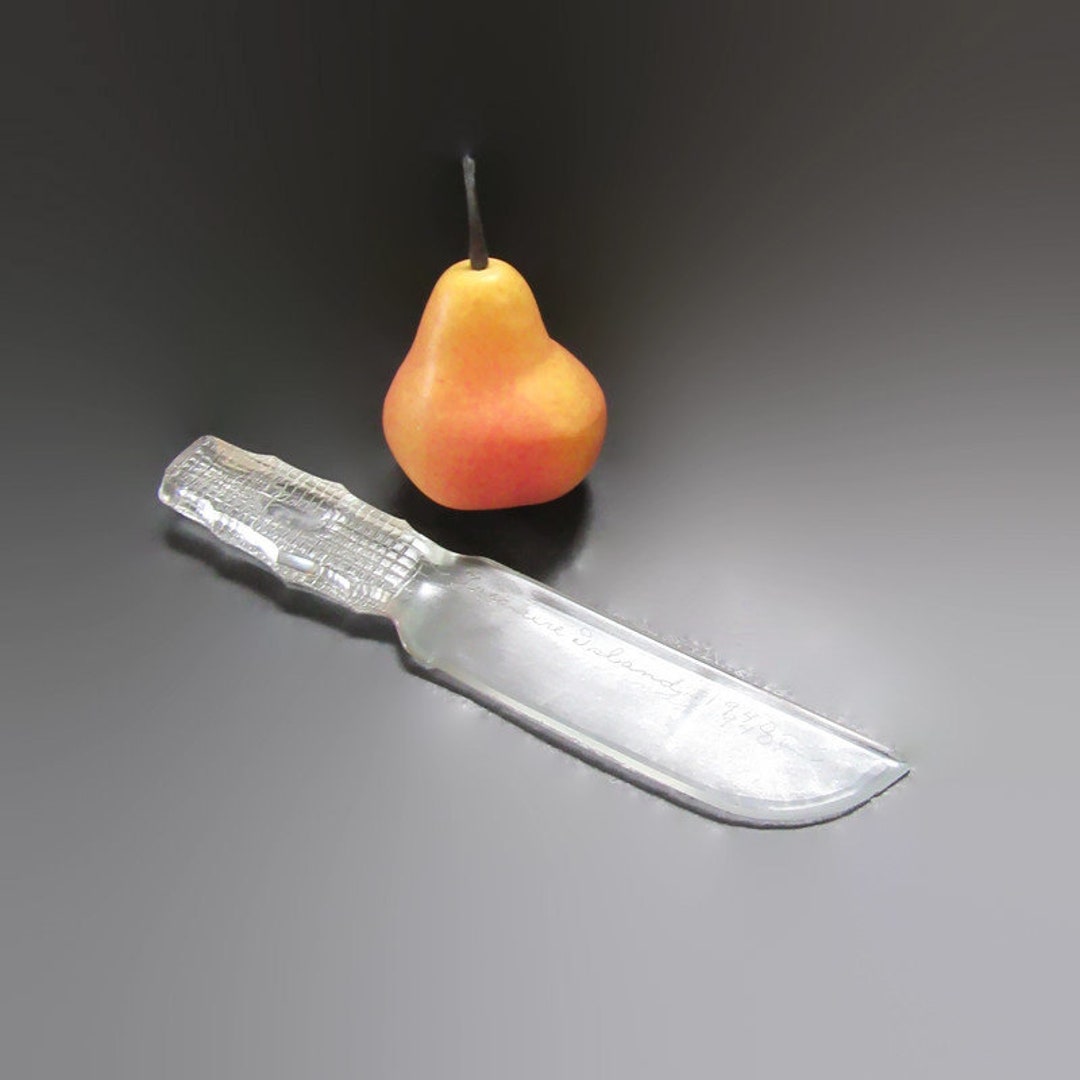 Antique Glass Knife Antique Collectible Knife, Antique Depression Glass ...
