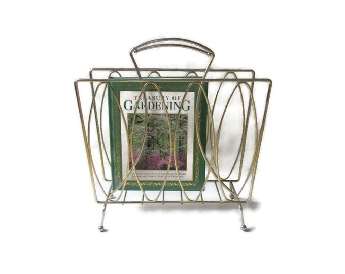 Mid Century Magazine Rack MCM Magazine Rack, Atomic Decor, Googie Decor ...